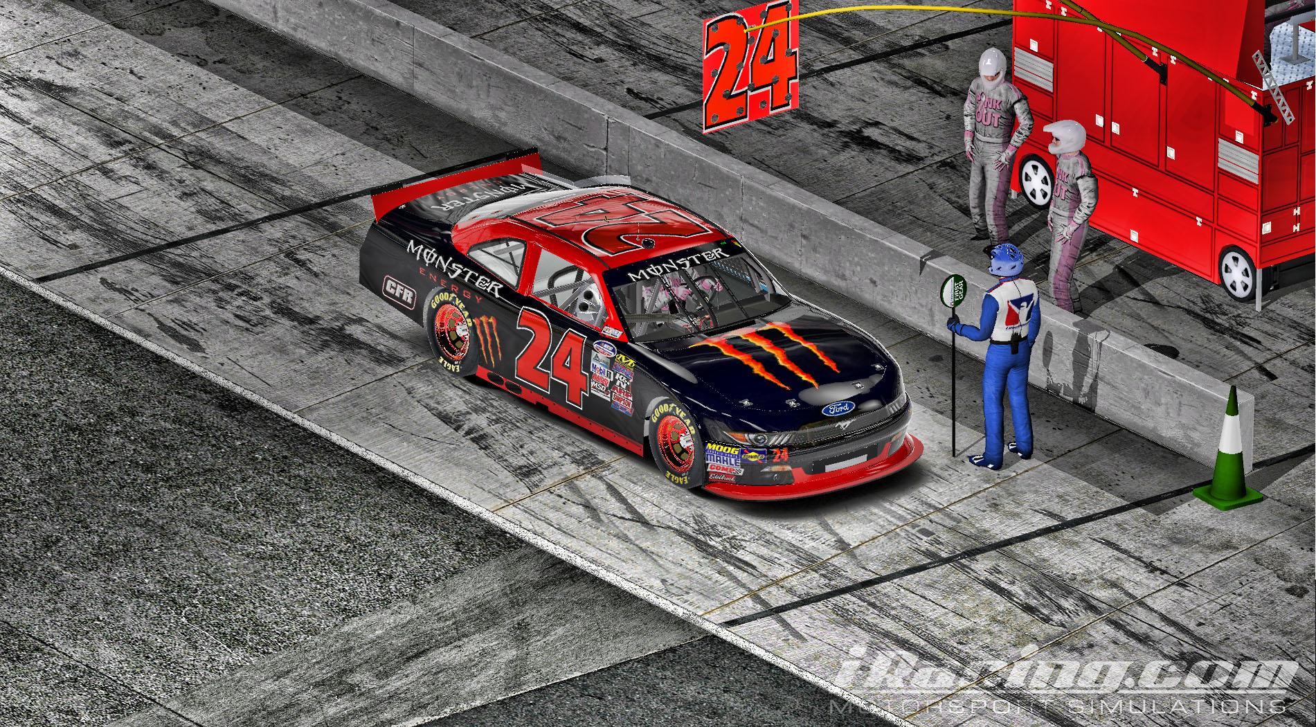 Red Monster Ford Mustang by Adam Chapman - Trading Paints