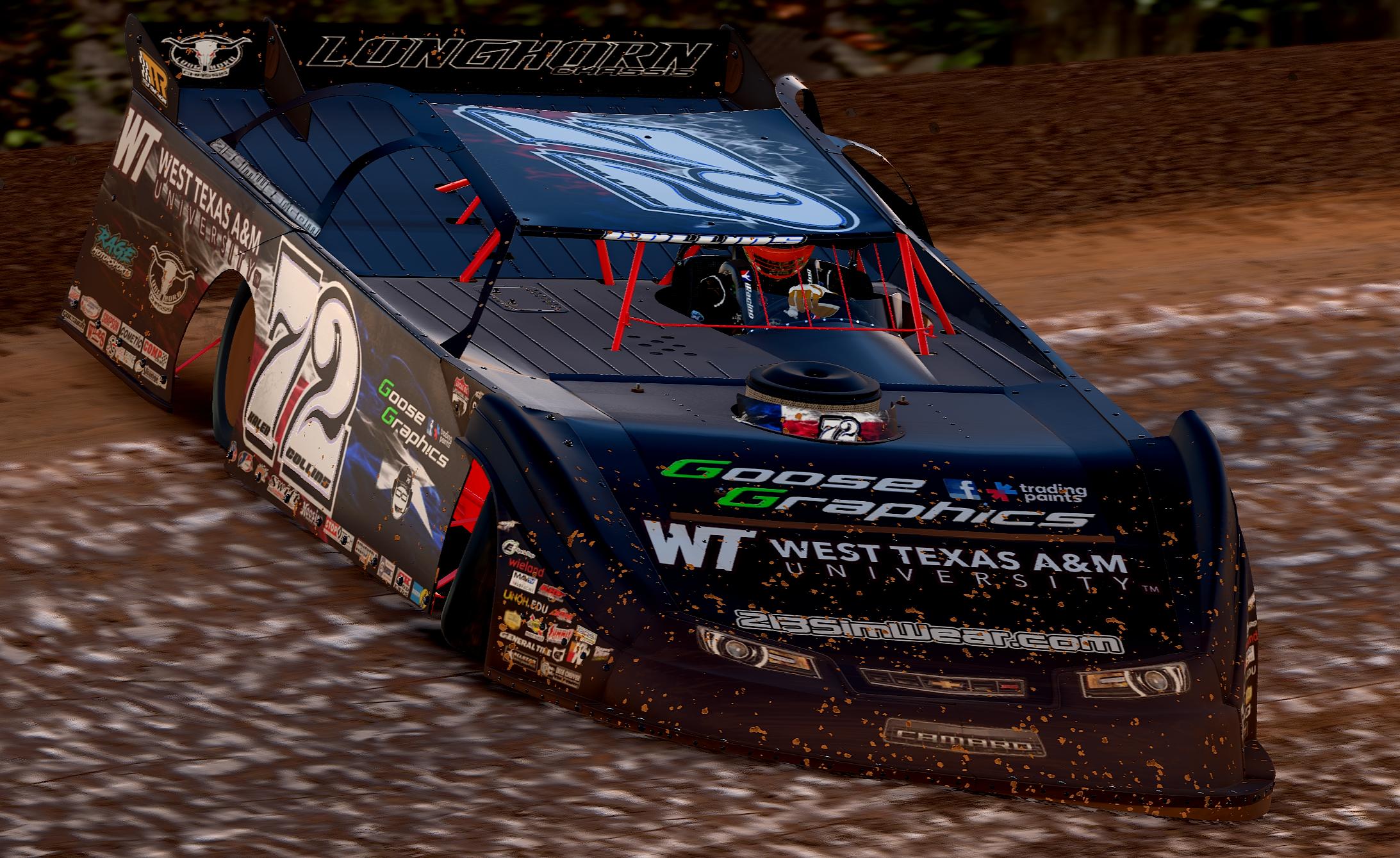 #72 Kaleb Collins Dirt Late Model by Wes Fuller - Trading Paints