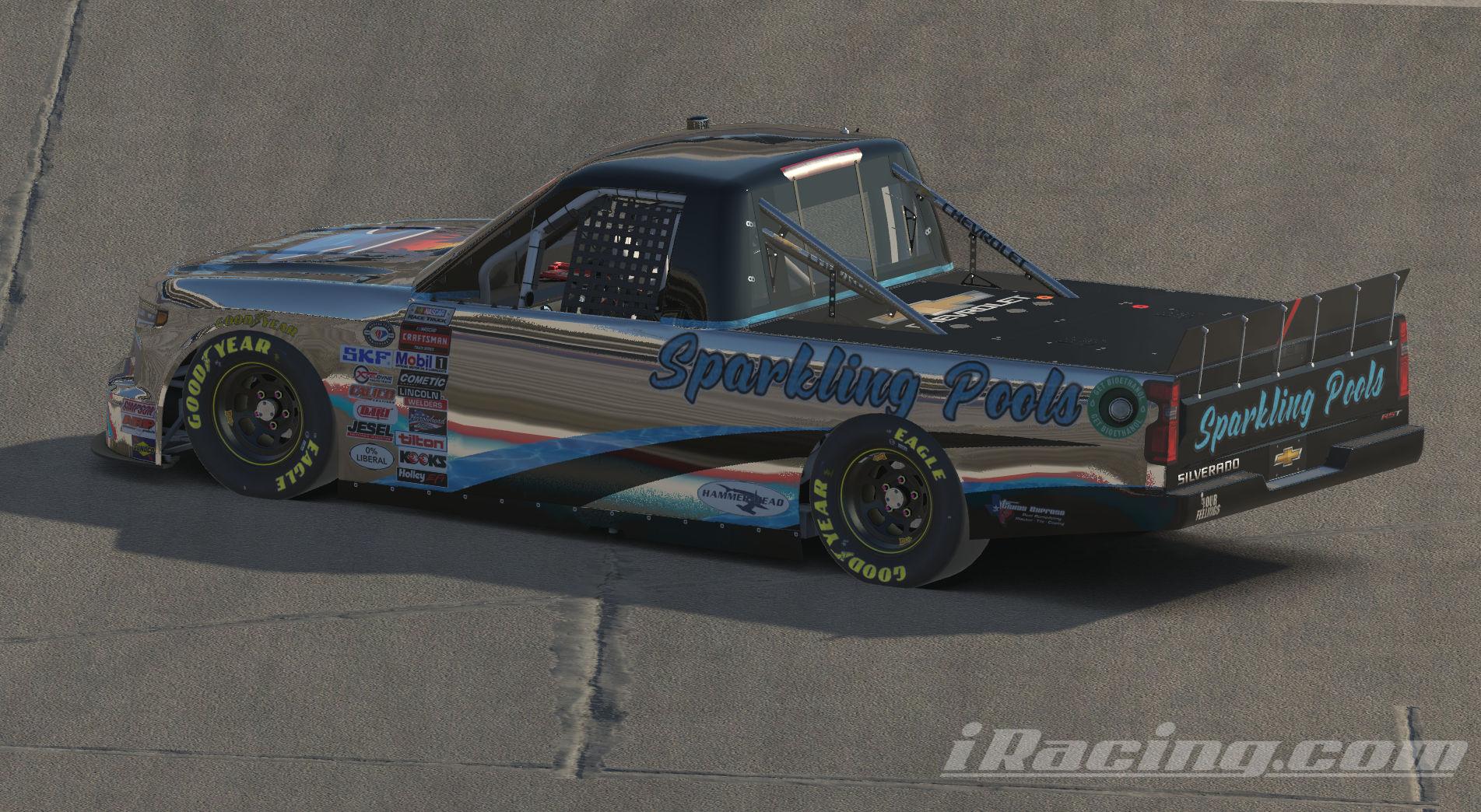 SPARKLING POOLS NASCAR CRAFTSMAN CHEVY TRUCK (NO NUMBERS) by Scott Van ...