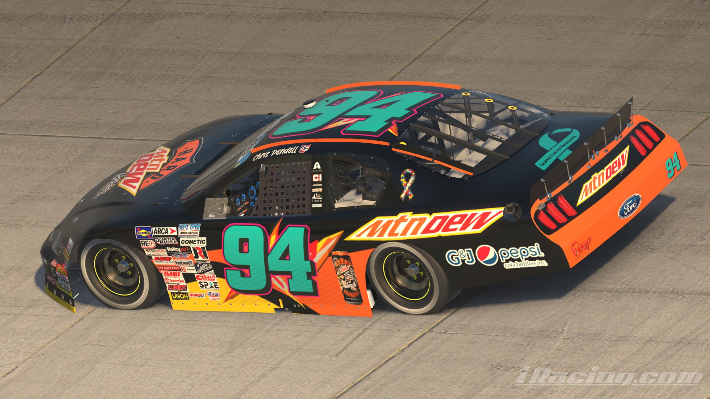 Crhis Pendall #94 Mtn Dew by Blake Hoppe - Trading Paints