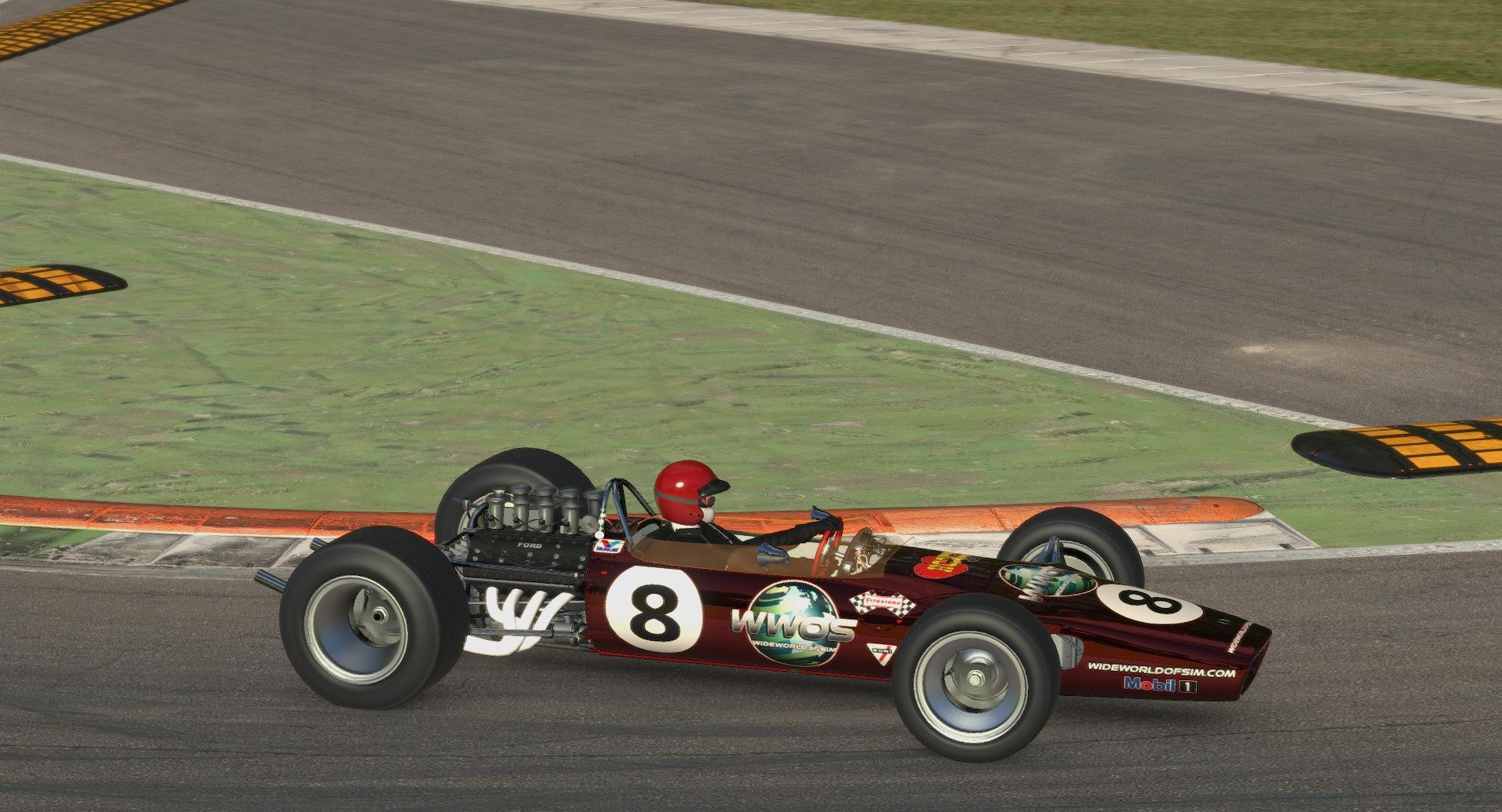 Lotus 49 - DARK RED by Scotty P. - Trading Paints