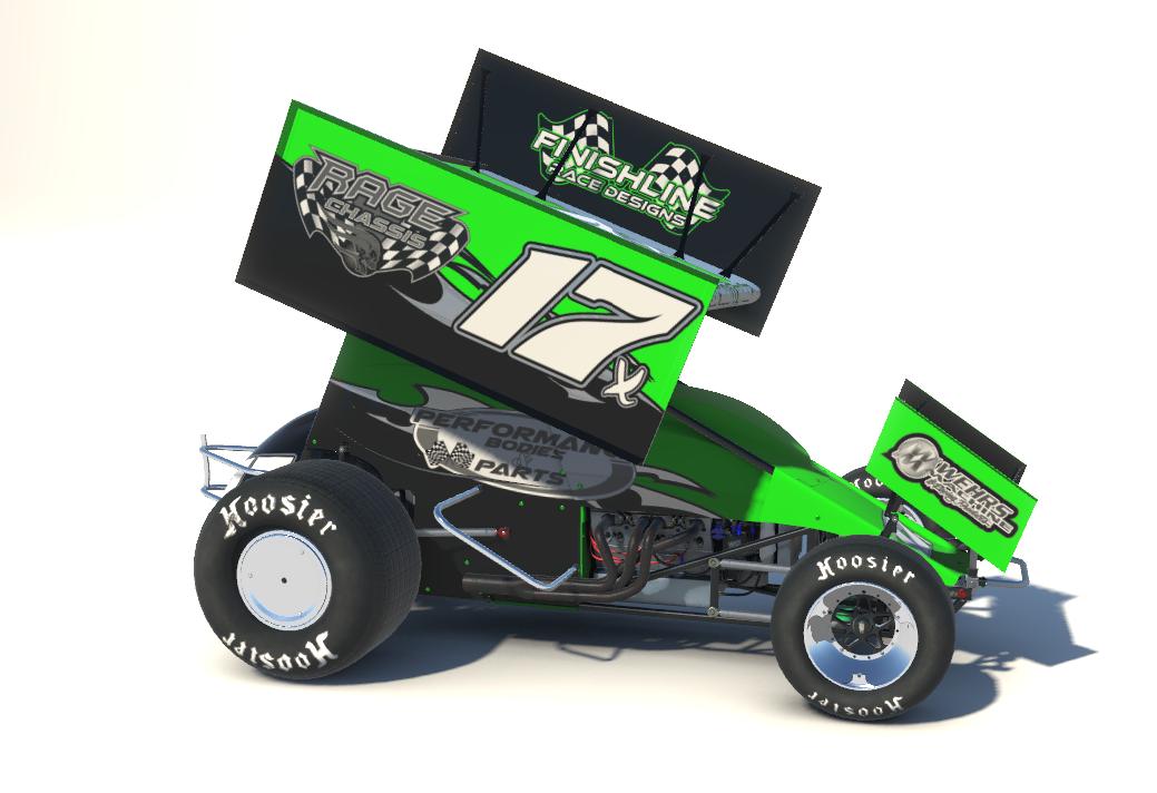 Brett Taylor Sprint Car #17x by Josh Whiteman - Trading Paints