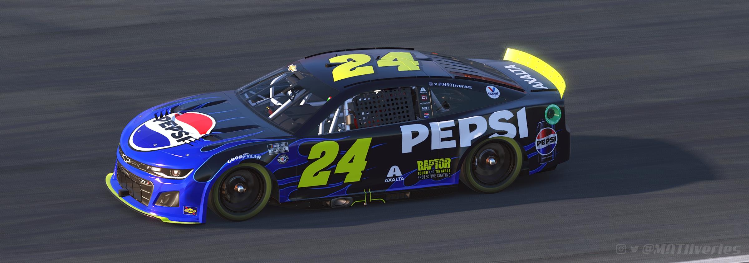 2023 Pepsi rebrand #24 Cup Camaro by Matthew A Tomelleri - Trading Paints