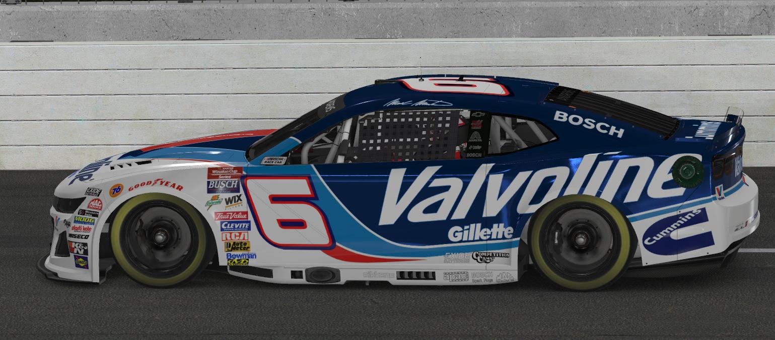 Valvoline #6 Mark Martin - 2022 Metallic Blue Chrome by Jeff Andrews ...