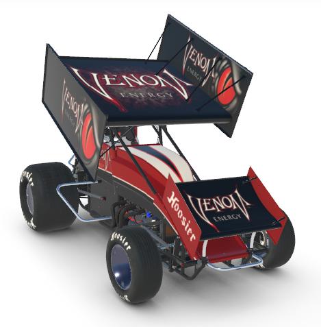 Venom Energy Dirt Sprint Car by Robert Doig - Trading Paints