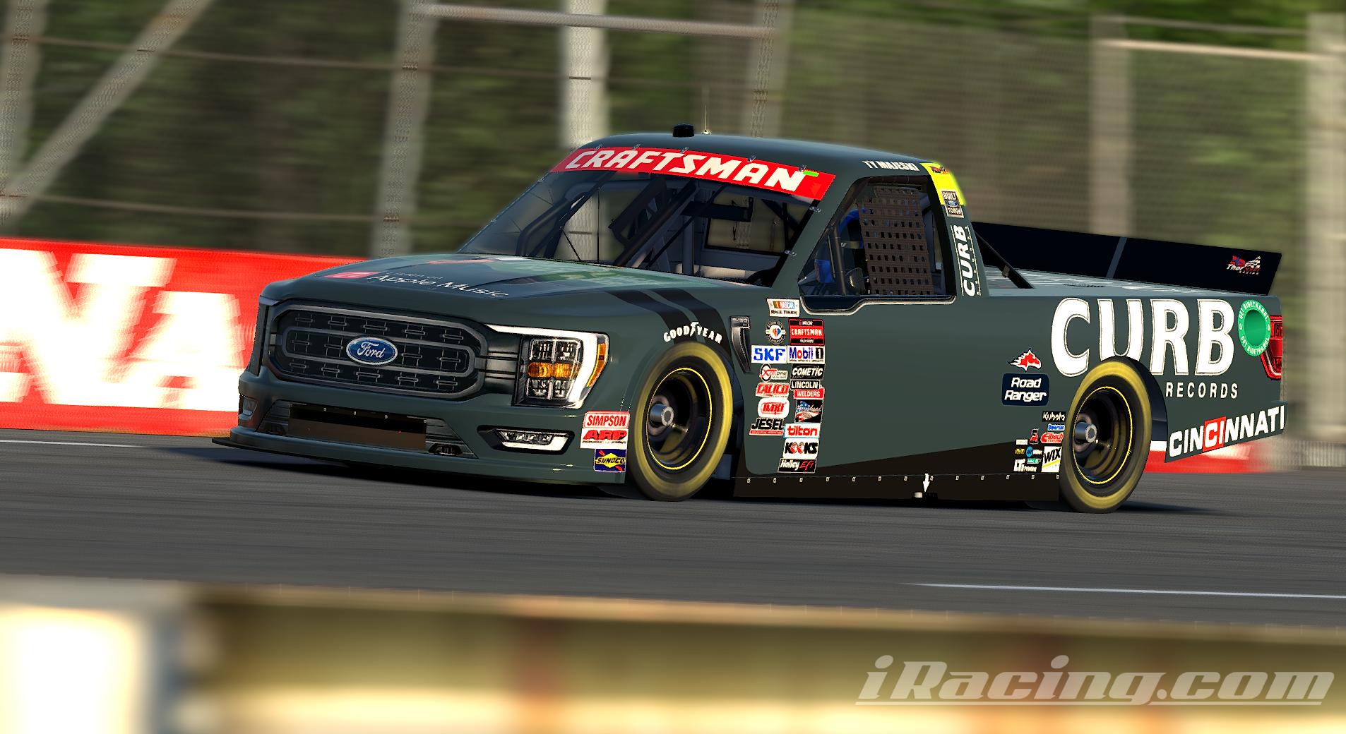 2023 Ty Majeski - Curb Records (No Numbers) by Jeff Bye Jr - Trading Paints