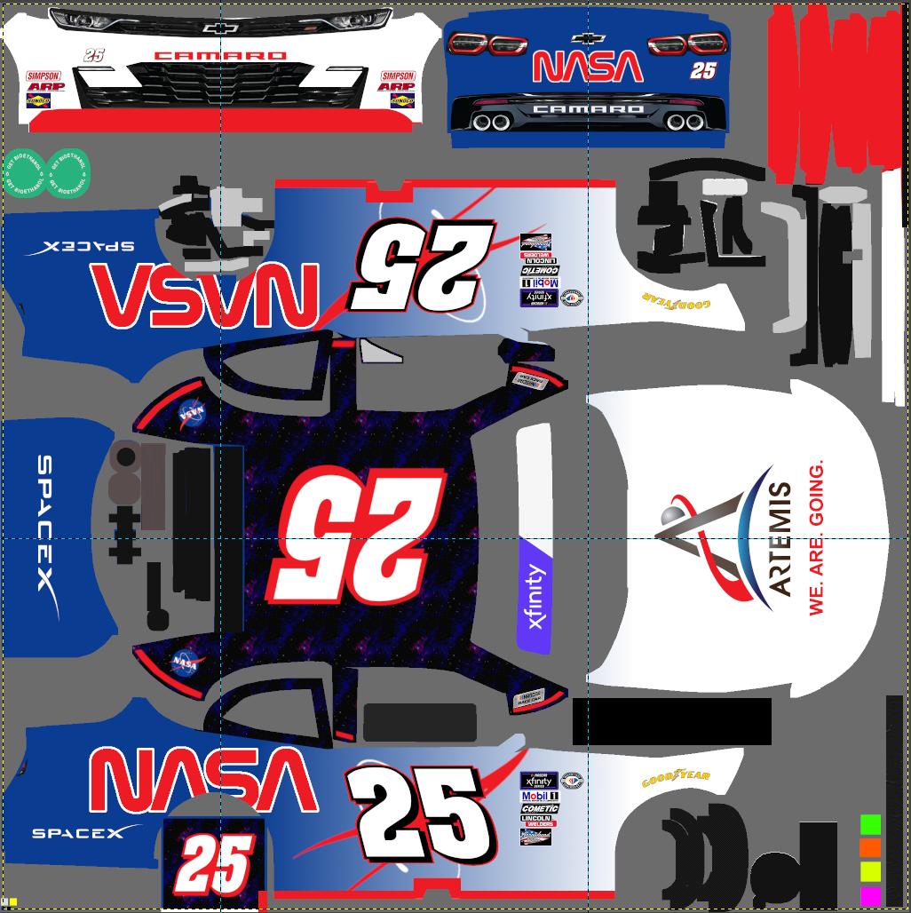 Custom 25 Artemis Program NASA/SpaceX Chevy Camaro by Samuel Greene ...