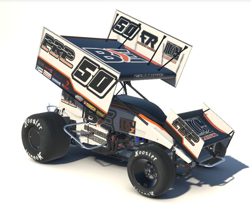 Francis Racing 2023 black on white by Kyle F. - Trading Paints