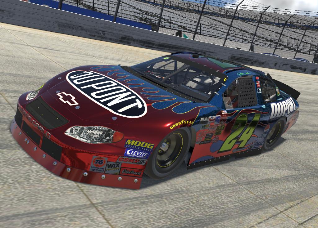 #24 Jeff Gordon Chrome Flames DuPont Chevy by Jeff Andrews - Trading Paints