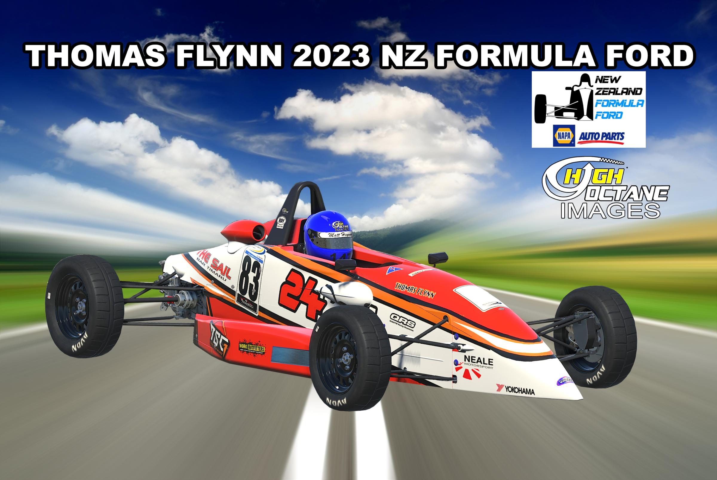 Thomas Flynn 2023 NZ Formula Ford *Sim Number* by Matt Heywood ...