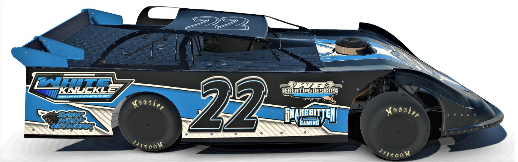 Jared King 2023 BLU BLK DLM by Wade B. - Trading Paints
