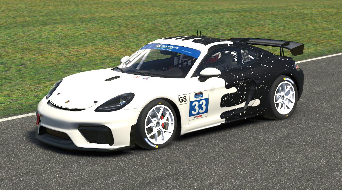 718 GT4 - paint drips - white by Curtis Byers - Trading Paints