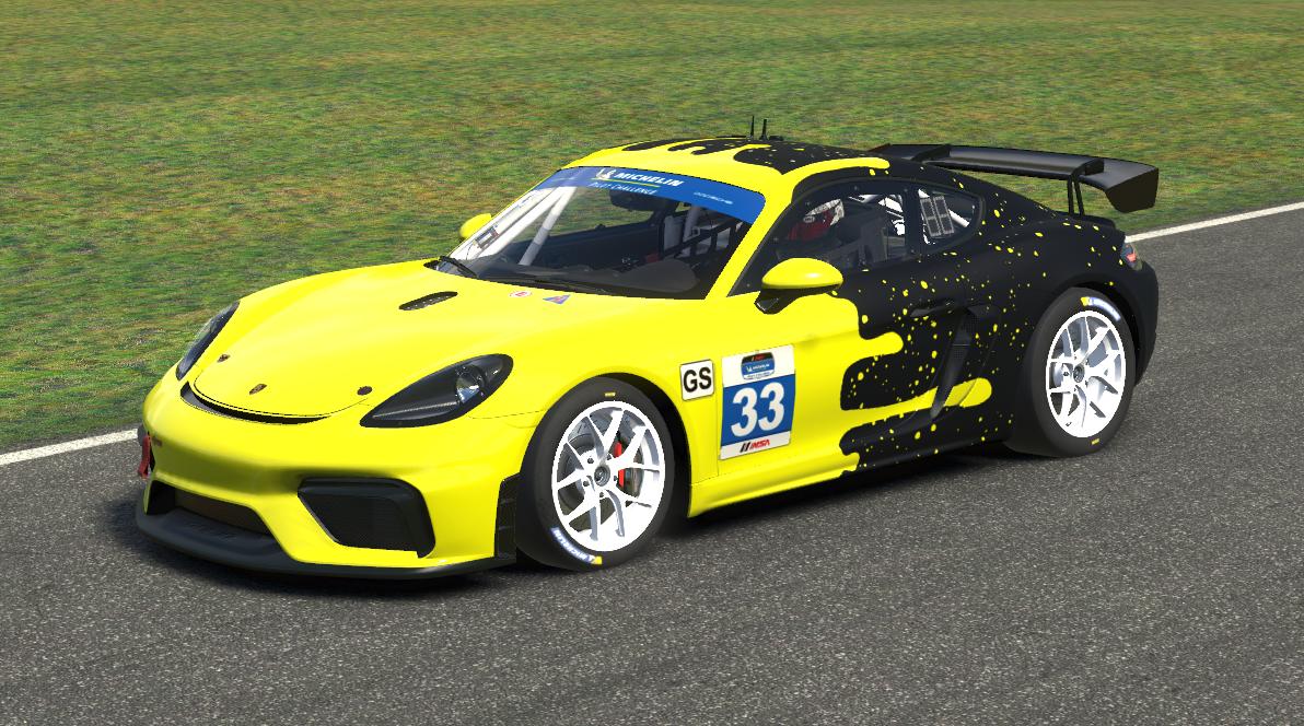718 GT4 - paint drips - yellow by Curtis Byers - Trading Paints