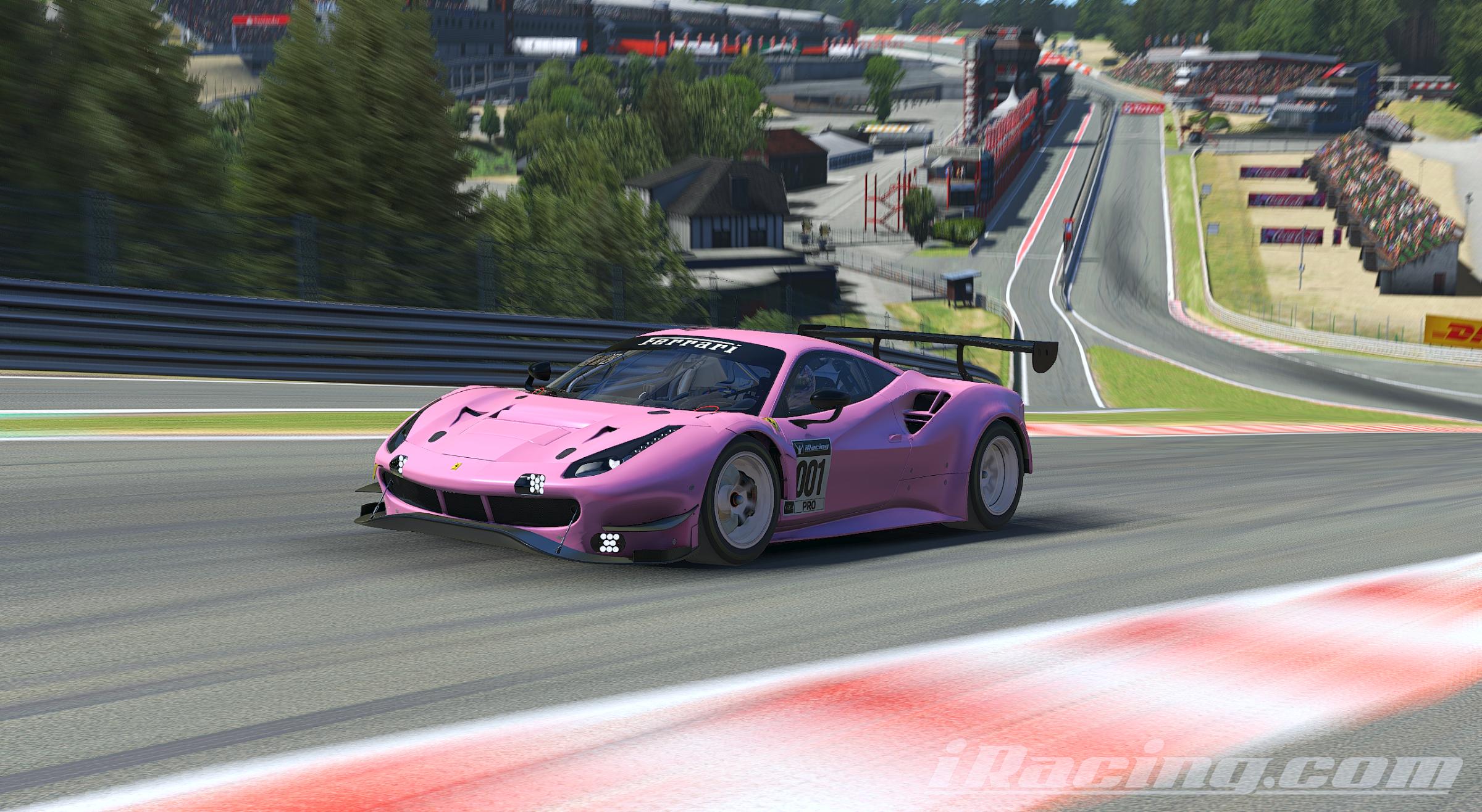 Pink Ferrari 488 GT3 Evo 2020 by Ali Berk Can - Trading Paints