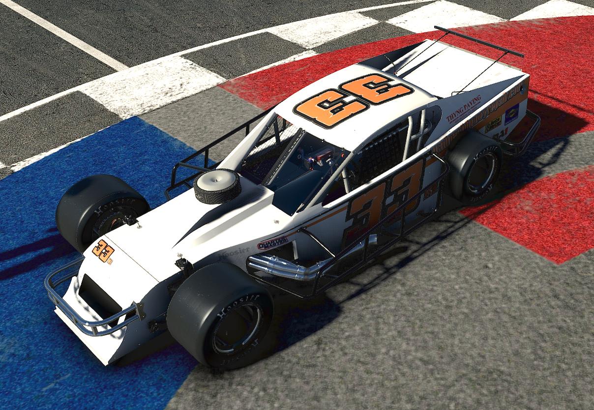 #33 Bill Dixon MRS Modified (custom number) by David K. - Trading Paints