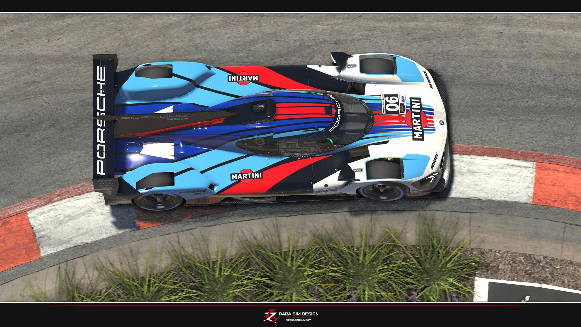Porsche 963 LMDH - Martini fictional by Julien Ribouleau - Trading Paints