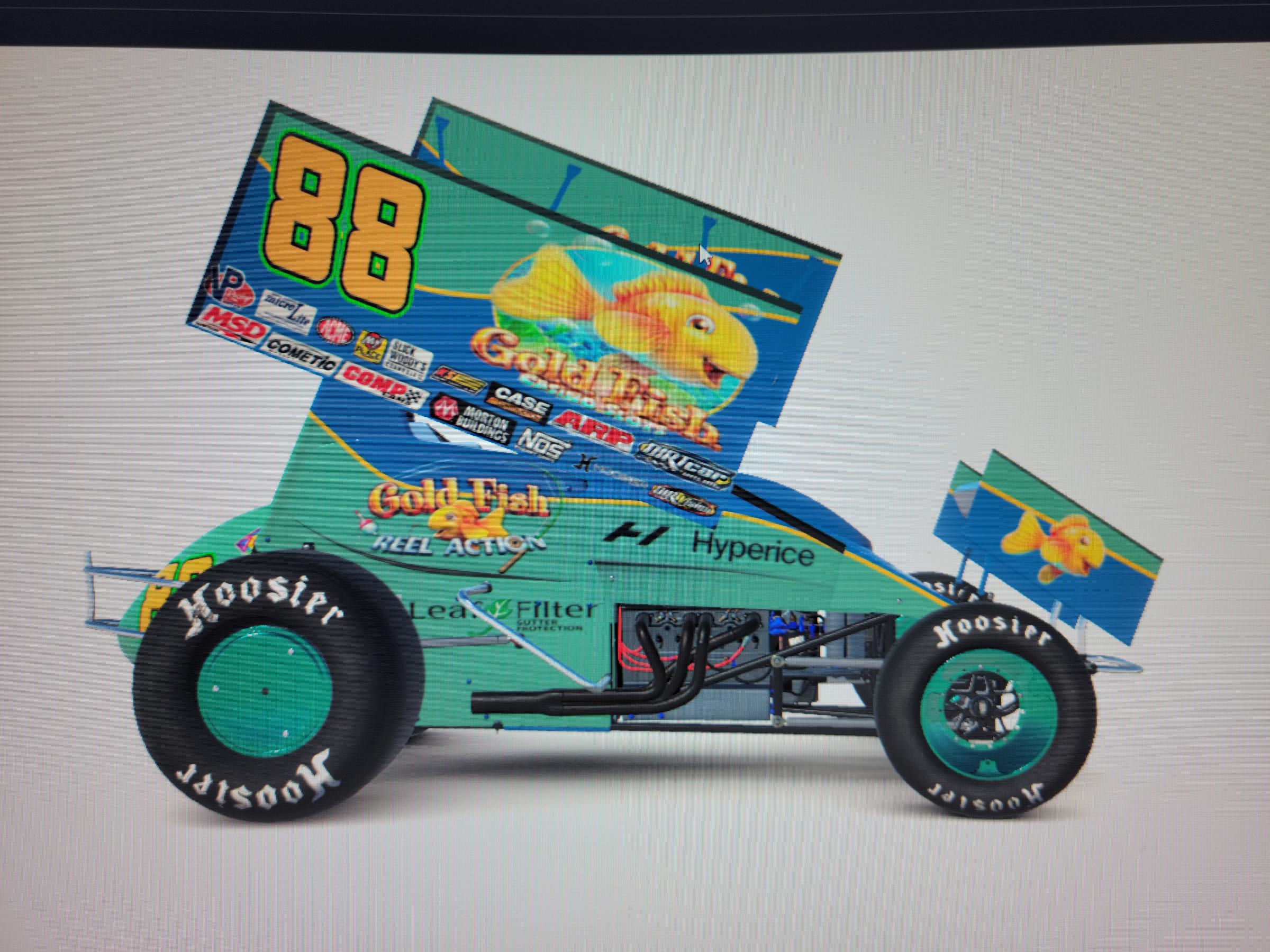 GOLD FISH 305 BY 760 GRAFX by Heath Jobe - Trading Paints