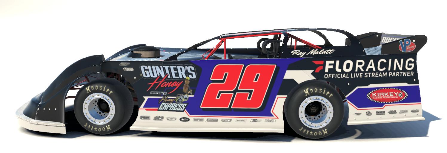 Ray Malatt #29 - Dirt Late Models - Flo Racing / Gunters Honey ...