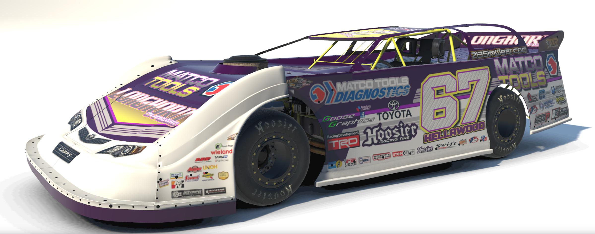 Greg Wood Matco Tools Purple Yellow by Jon Gutekunst - Trading Paints