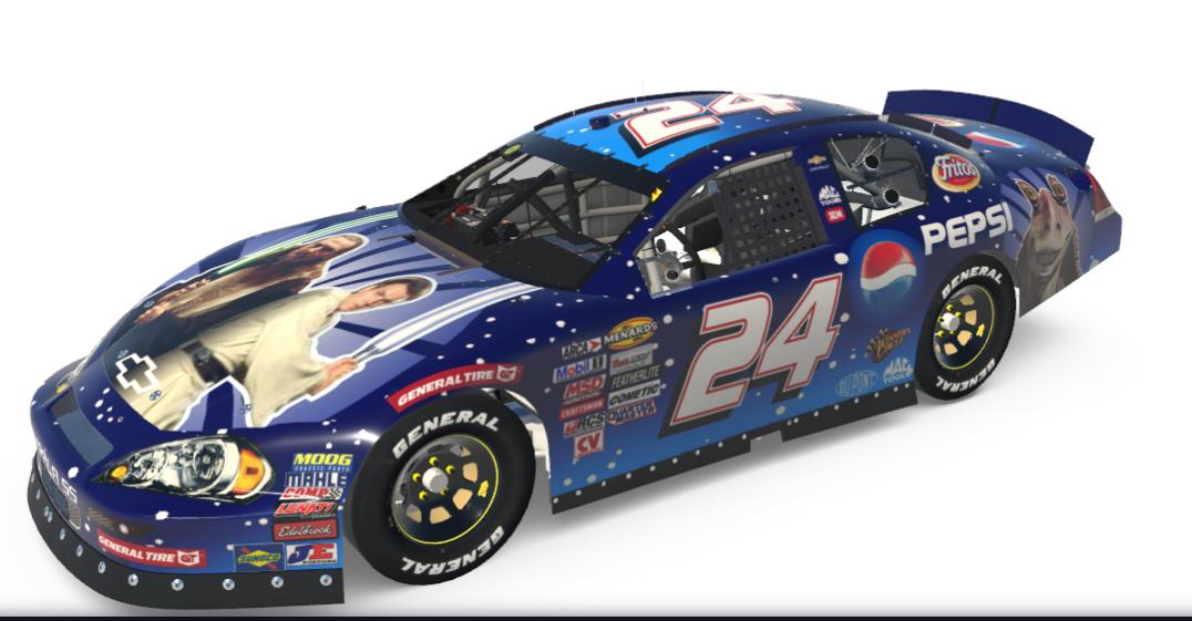 1999 Jeff Gordon Star Wars Busch Series Car by Thomas J. - Trading Paints