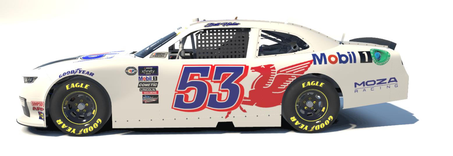 Bill Hales White Mobil 1 Xfinity Camaro by Steven Ayers Jr - Trading Paints