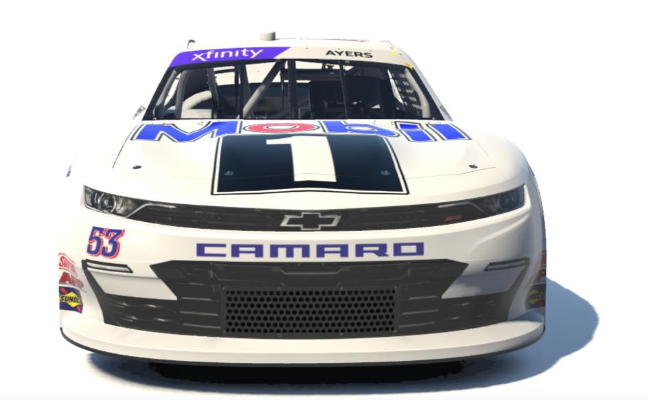 Bill Hales White Mobil 1 Xfinity Camaro by Steven Ayers Jr - Trading Paints