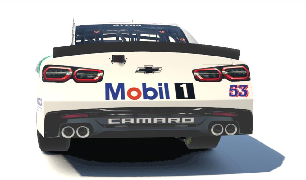 Bill Hales White Mobil 1 Xfinity Camaro by Steven Ayers Jr - Trading Paints