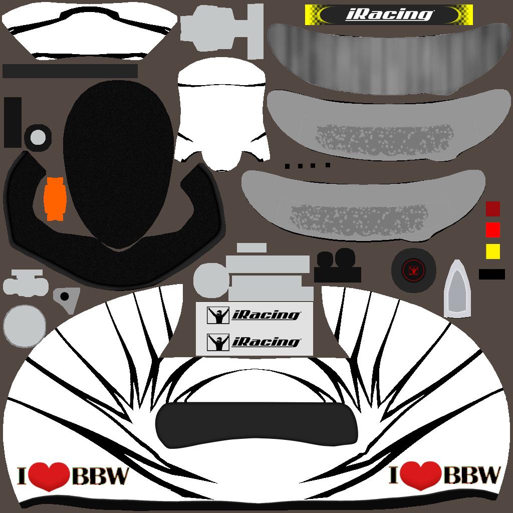 Helmet bbw by Chris D. - Trading Paints