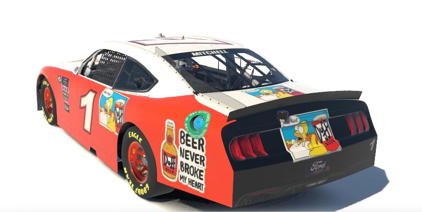 Duff Beer Xfinity Ford Mustang by Michael M. - Trading Paints