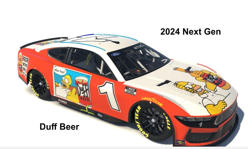 Duff Beer 2024 Next Gen Ford Mustang by Michael M. - Trading Paints