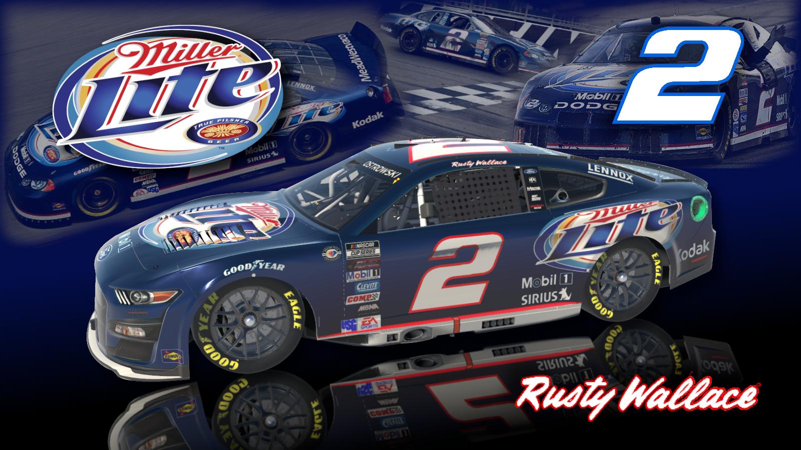 Rusty Wallace 2004 Miller Lite Mustang by Nathaniel O. - Trading Paints