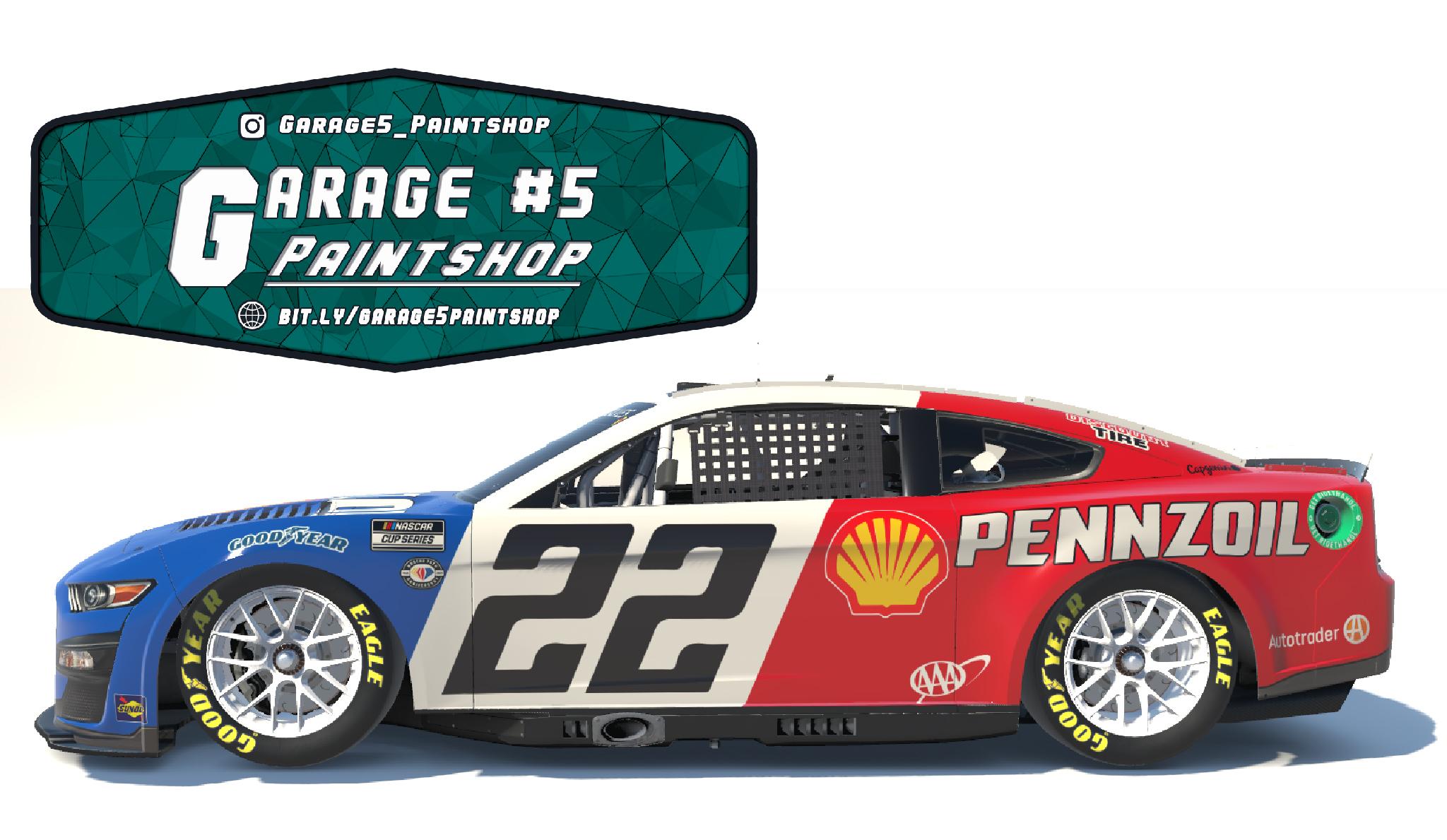 Joey Logano Throwback 2023 Shell Pennzoil - Custom 22 by Leonardo F ...