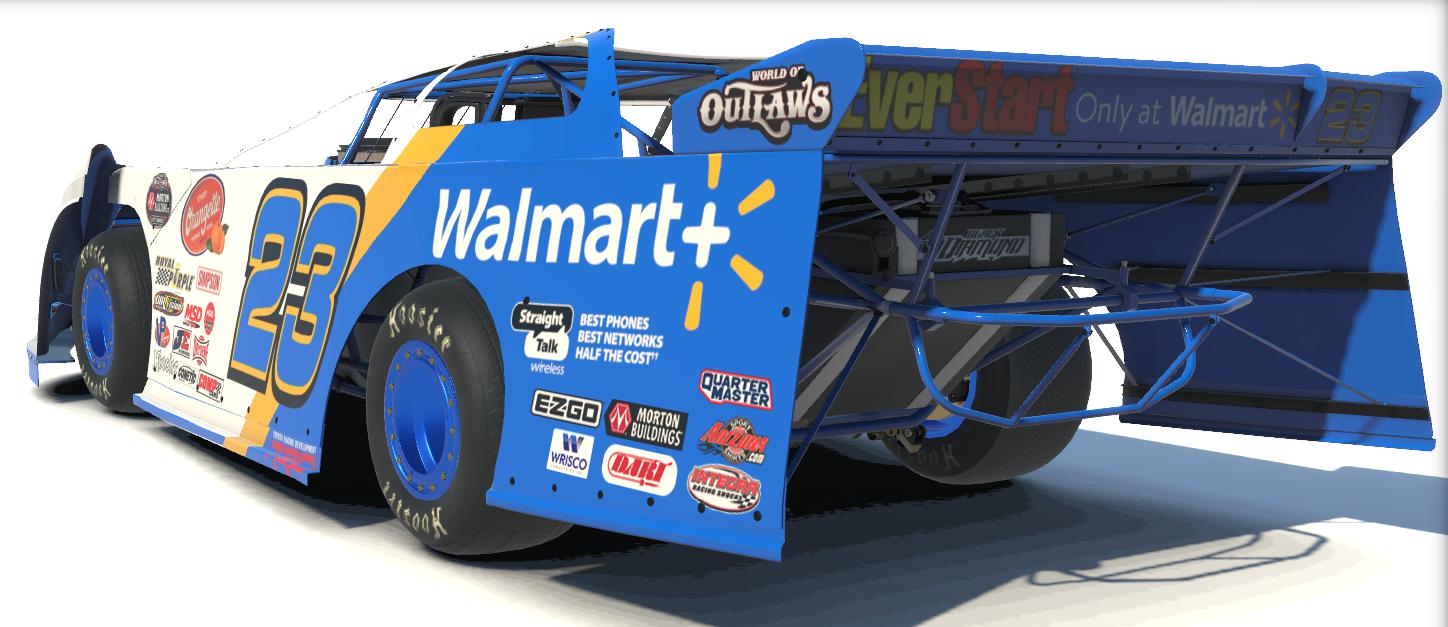 Dirt Late Model Team Walmart 2023 by Johnny McNamara - Trading Paints