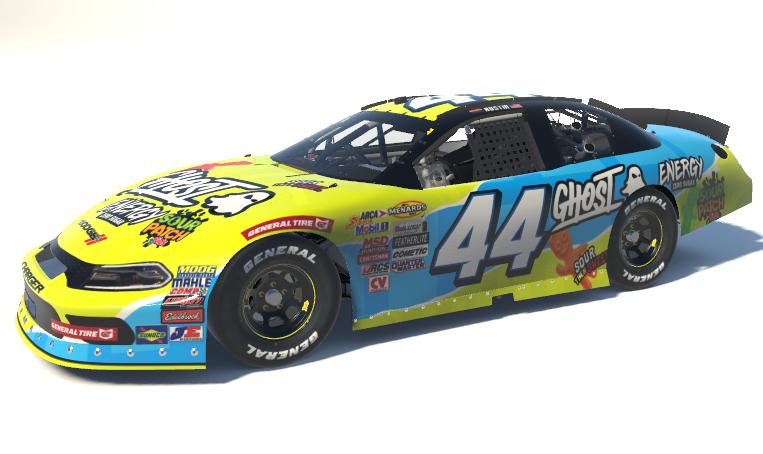 Gavin Austin #44 Dodge Charger Sour Patch Kids Ghost Energy by Gavin ...