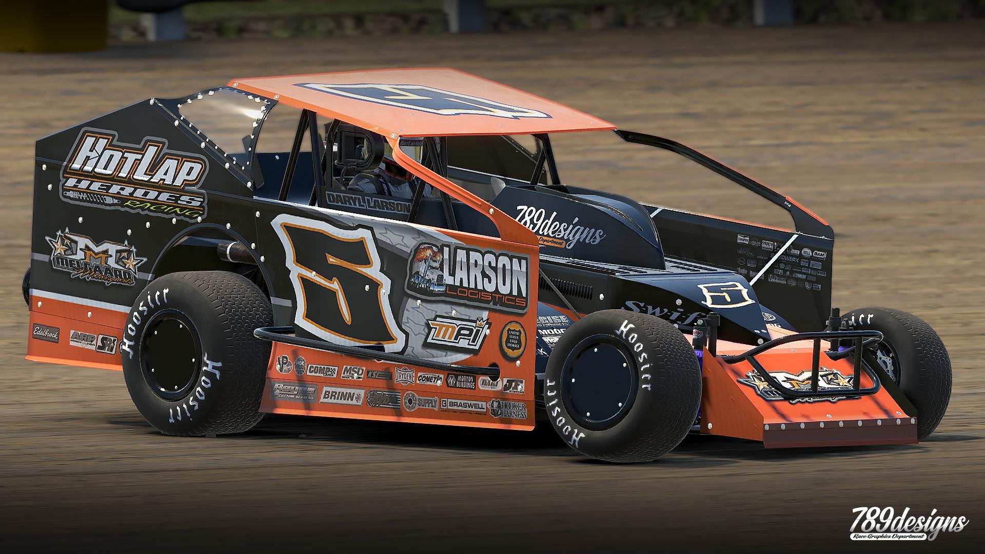 Daryl Larson Big Block Modified by Garrett Marshall - Trading Paints