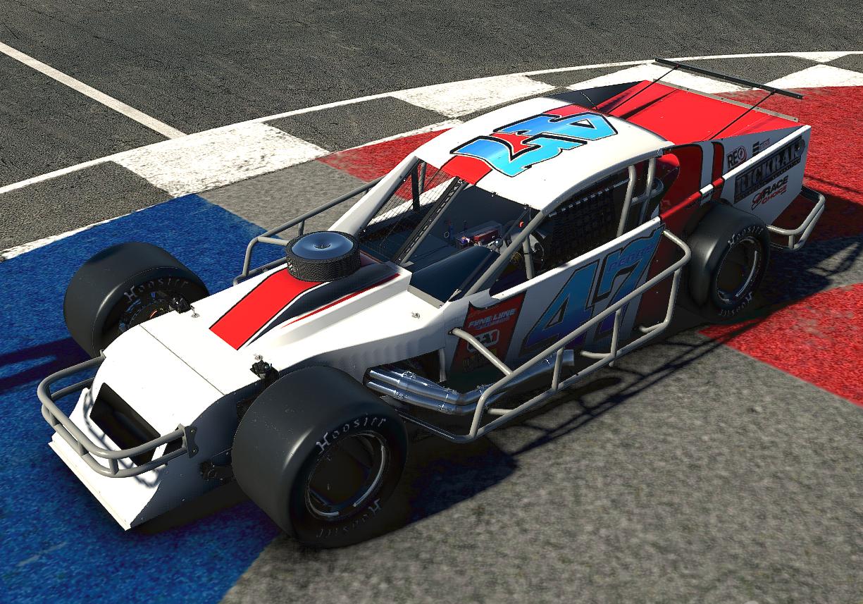 #47 Jacob Perry MRS Modified (custom number) by David K. - Trading Paints