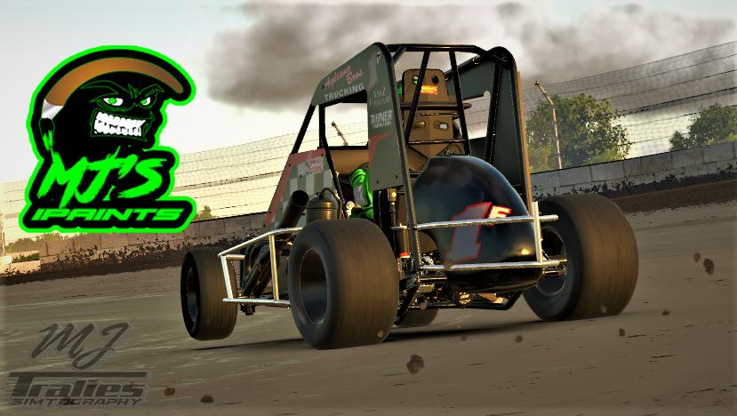 dirt midget James Fries 1F 2023 by MJ Tralies - Trading Paints