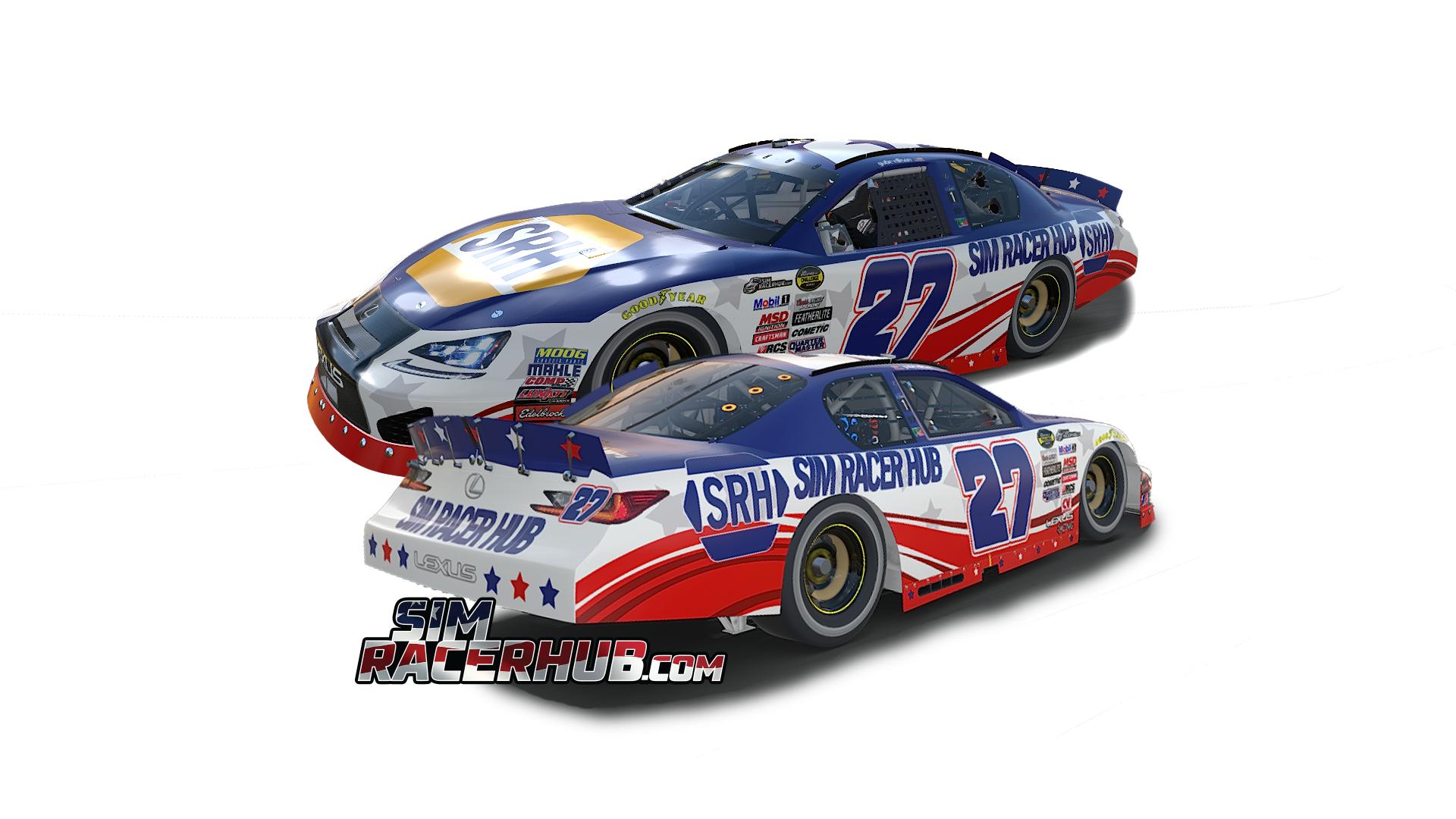 NAPA Patriotic Sim Racer Hub Lexus RC F by Clinton Snead - Trading Paints