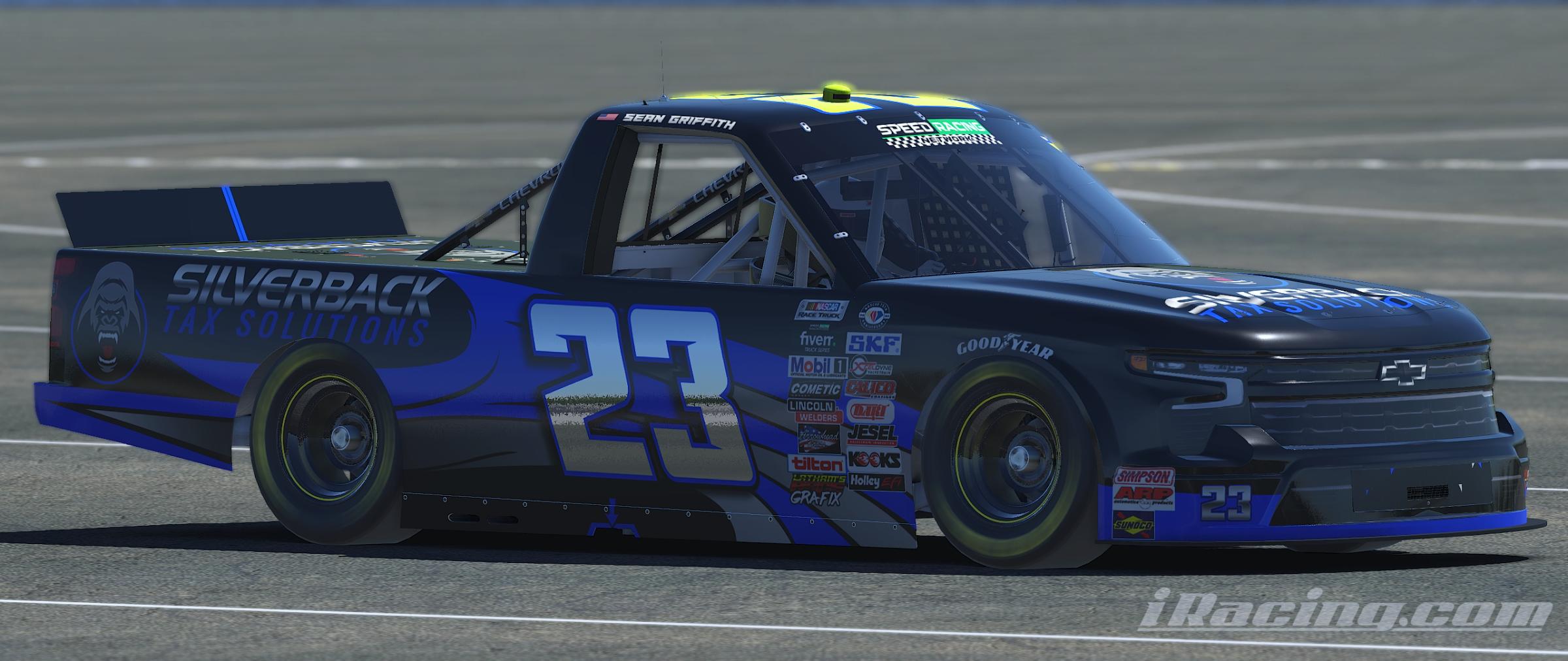 2023 - #23 Sean Griffith Silverback Tax Solutions Chevrolet Silverado ...