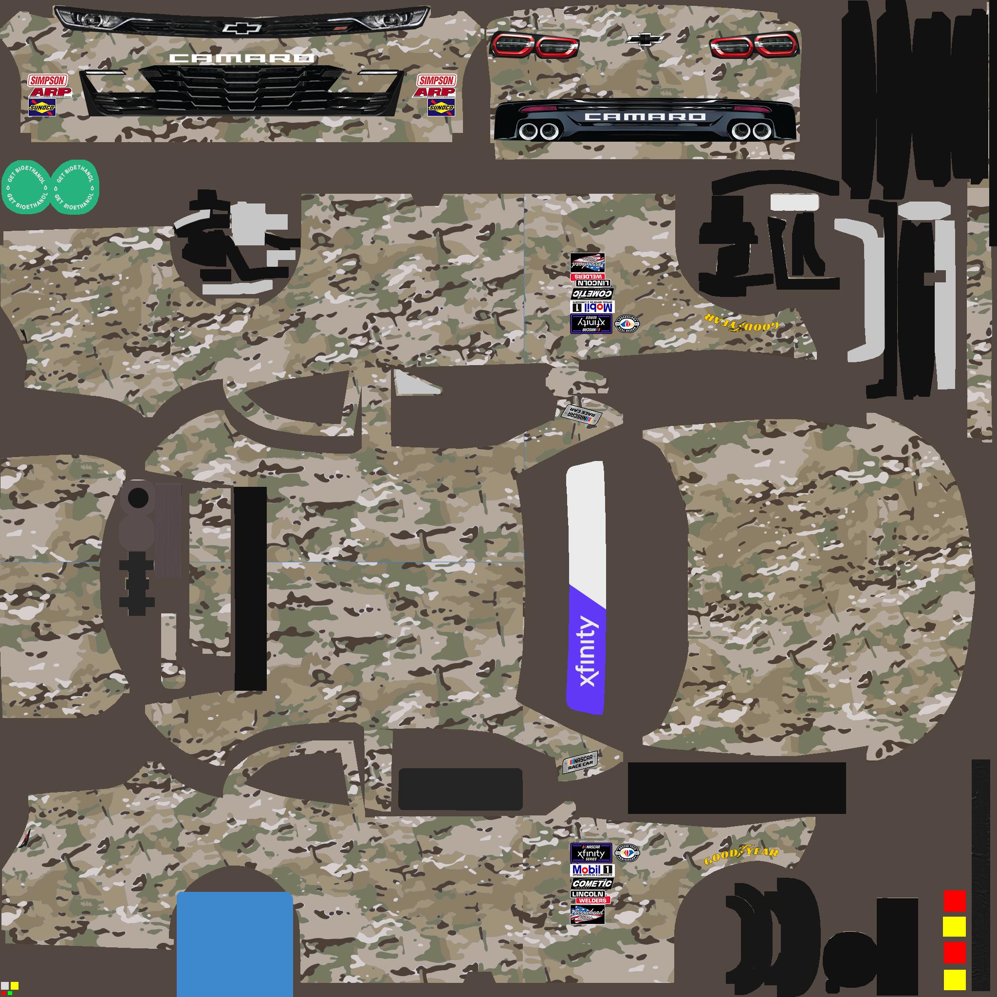 ARMY XFINITY CAMAROpng by Robert Devore - Trading Paints