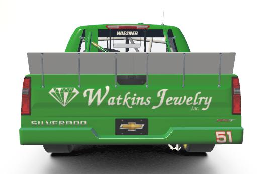 Max Wiesner #51 SCRL Watkins Jewelry Inc. Throwback Silverado by Max ...