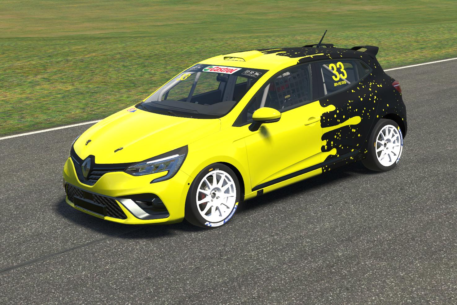 Clio - paint drips - yellow by Curtis Byers - Trading Paints