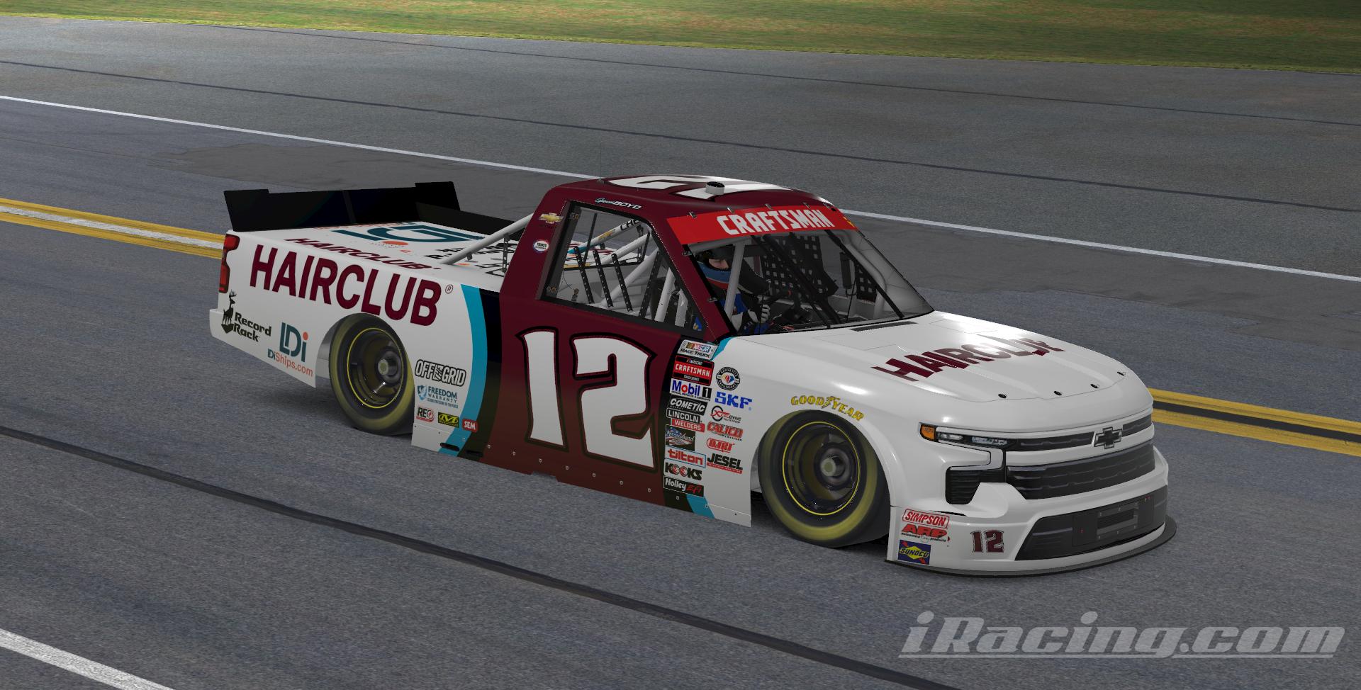 #12 Spencer Boyd 2023 Hairclub Concept by Martin Roberg - Trading Paints