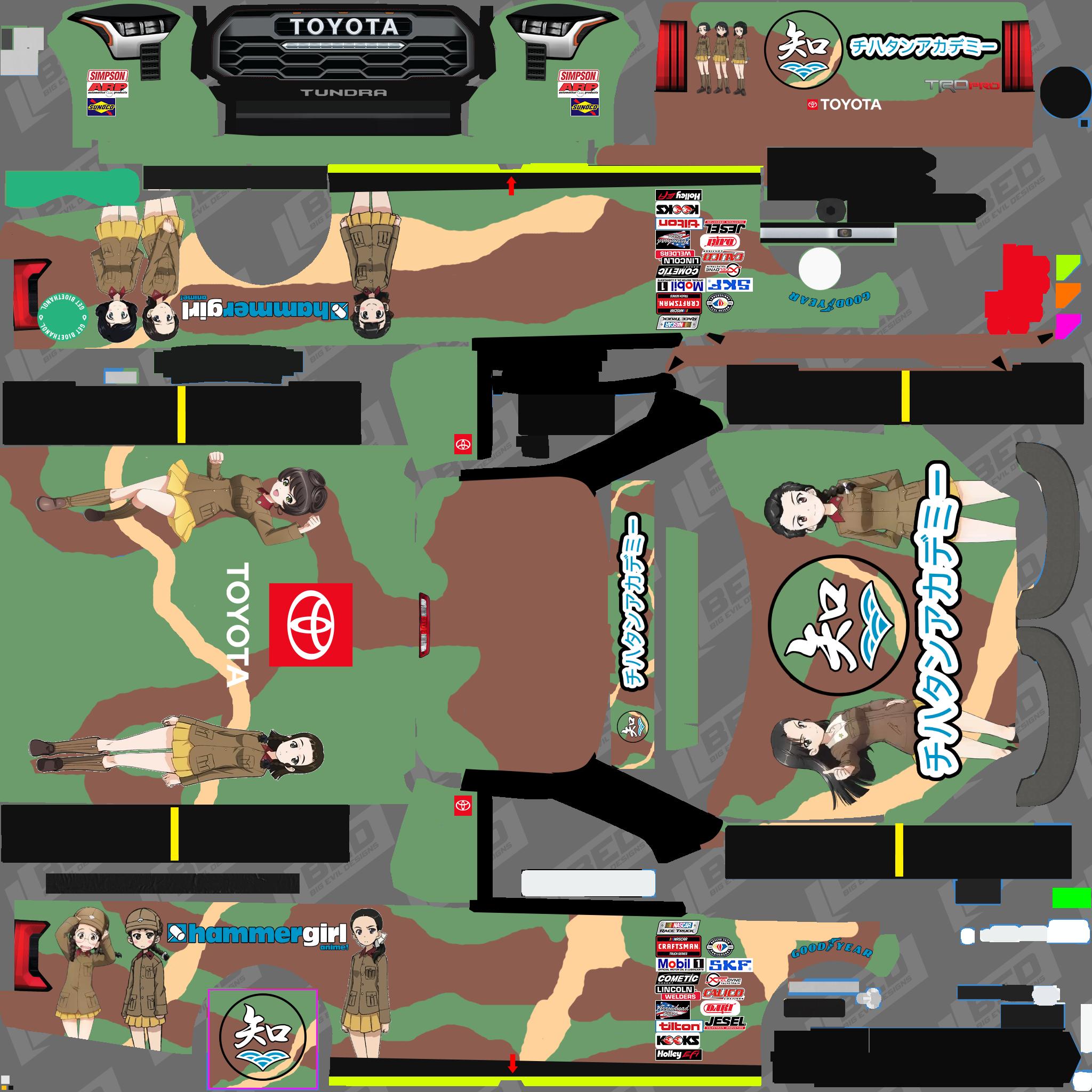 Girls Und Panzer Chi-Ha-Tan Academy TRD Tundra by Nickolas M. - Trading ...