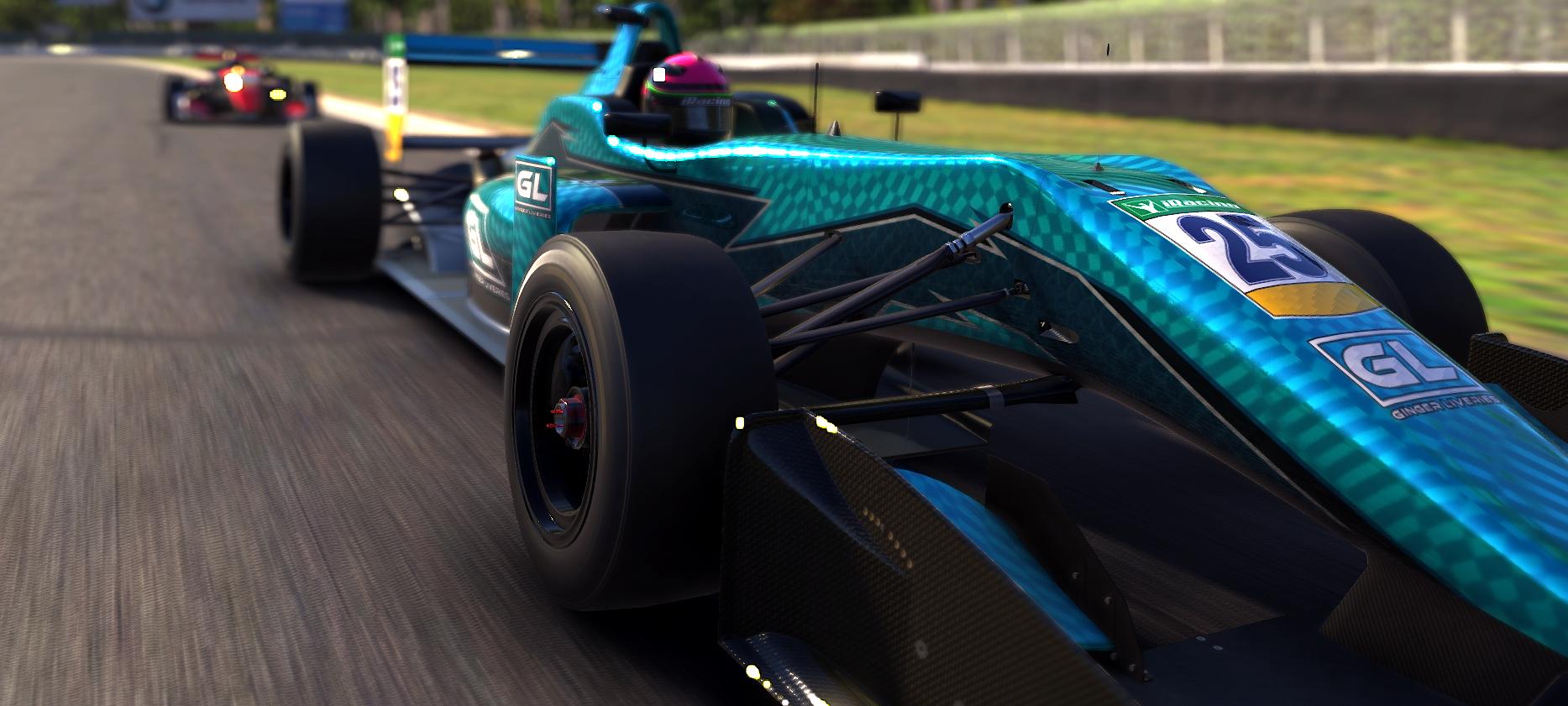 Dallara F3 - Ginger Liveries Teal by Rick W. - Trading Paints