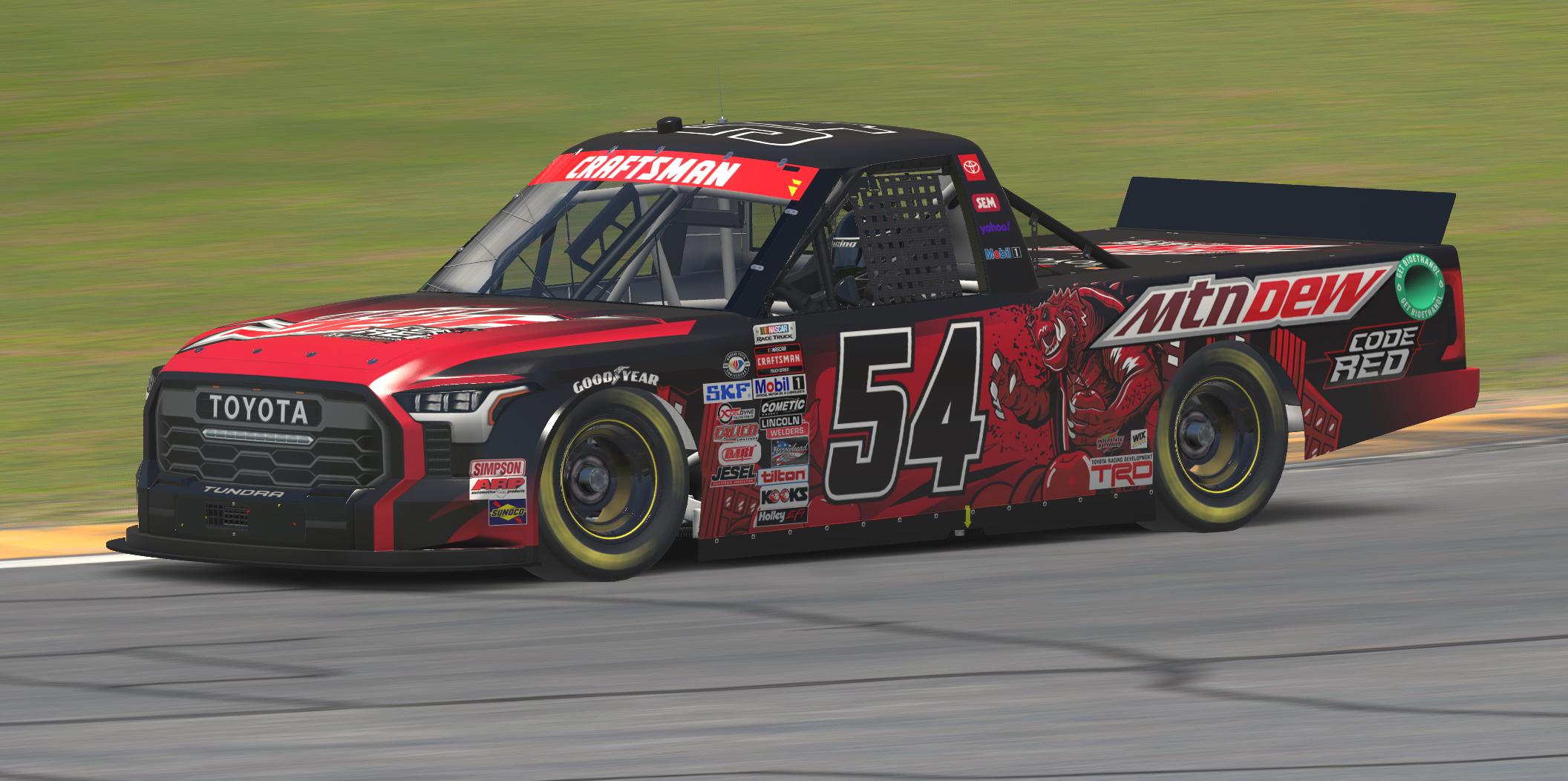 MTN Dew Code Red 2023 Toyota Tundra No # by Steve J Cass - Trading Paints