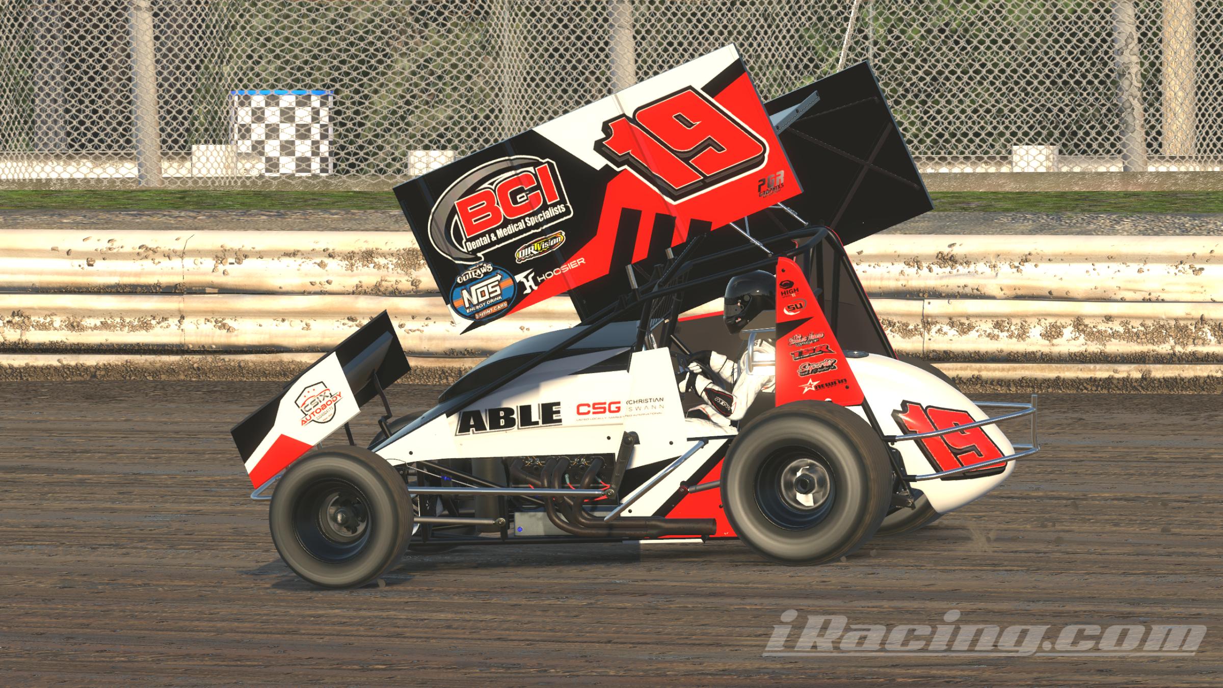 2023 Sean Rayhall #19 Prosser Racing World of Outlaws by Mathew Kiechle ...