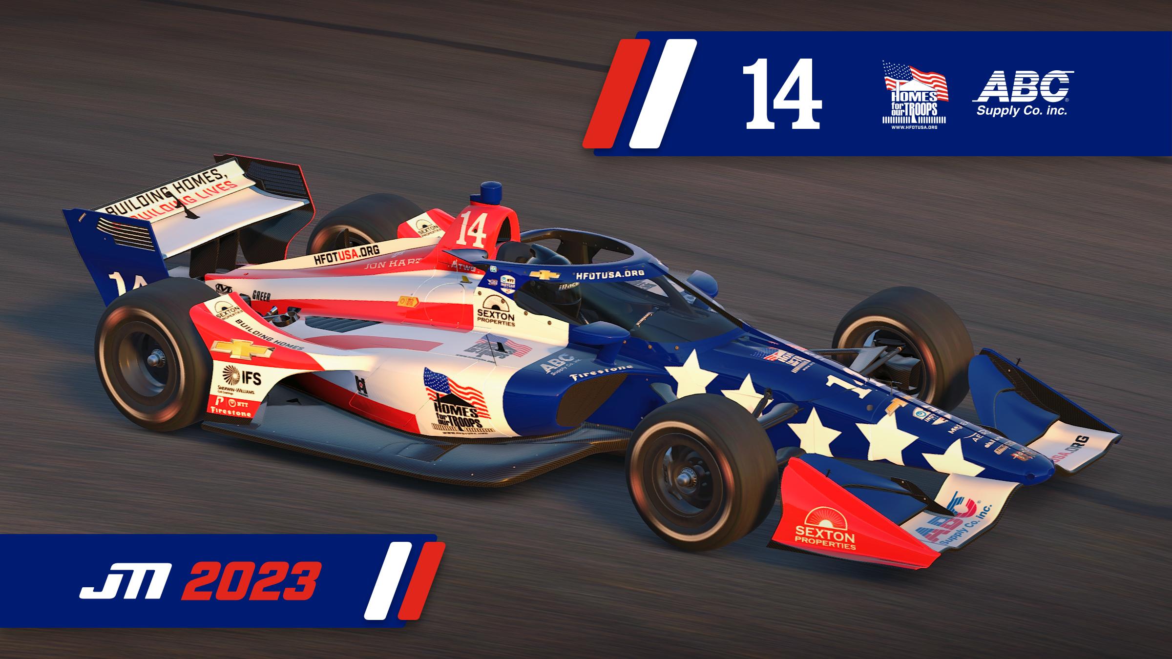 2023 Santino Ferrucci #14 Homes for Our Troops Dallara IR18 with Custom ...