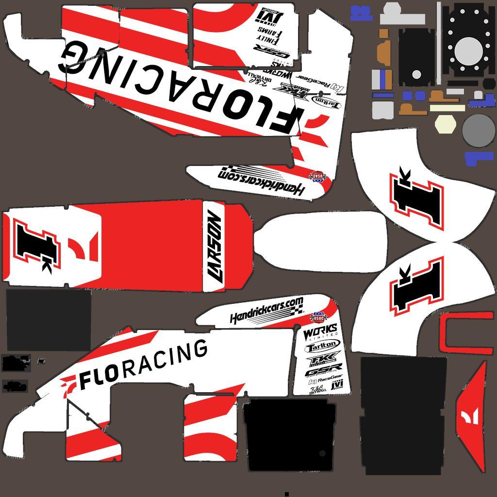 Flo Racing Midget by Kohen Thompson - Trading Paints