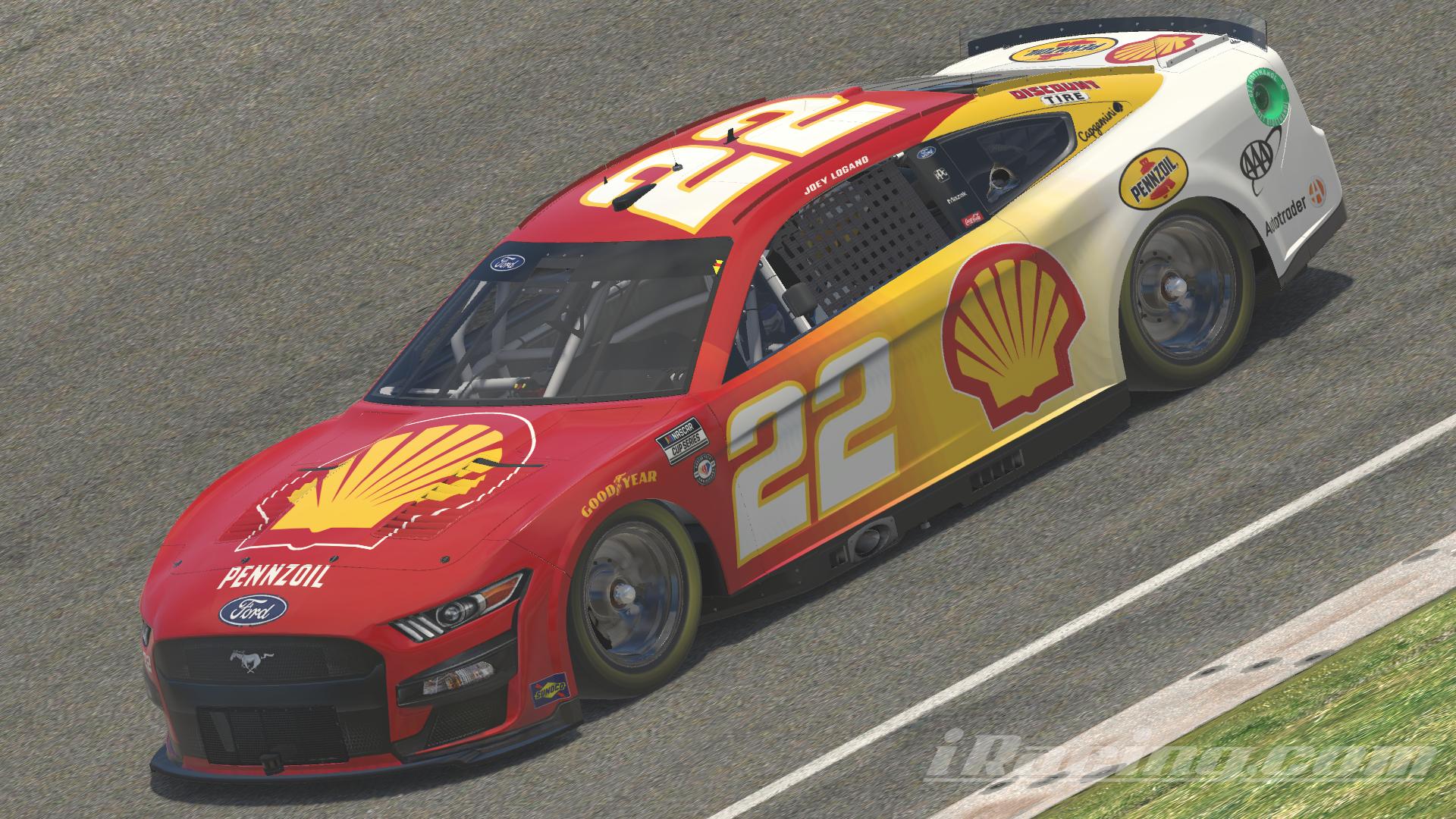 Logano Shell Indy 500 Scheme Mustang by Brian Fletcher - Trading Paints